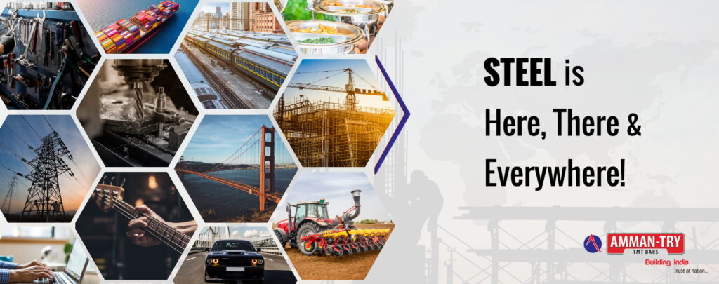 Uses Of Steel In Major Industries | Steel In Construction | AMMAN-TRY